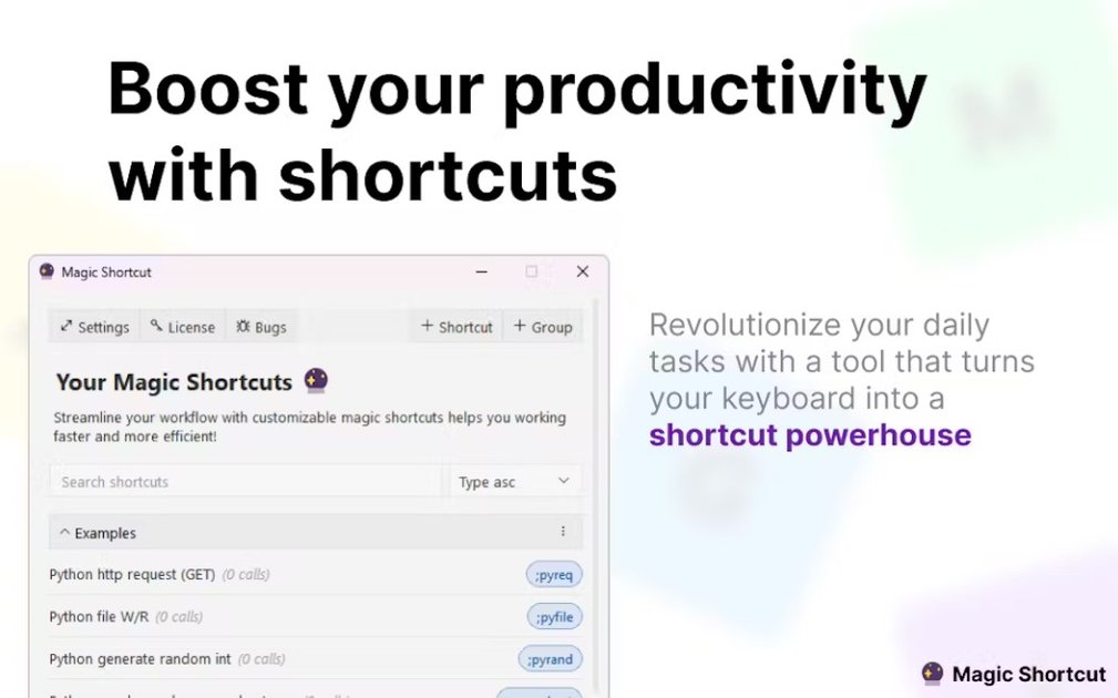 Magic Shortcut - Supercharge your workflow with programmable shortcuts | Steemhunt